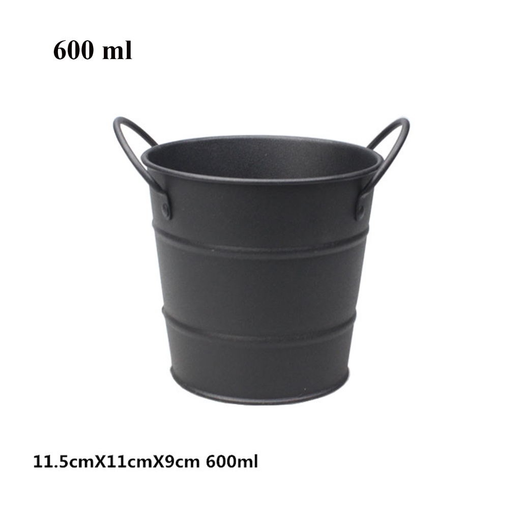 Stainless Steel American-Style Fries Bucket Mini Red Snacks Fried ...