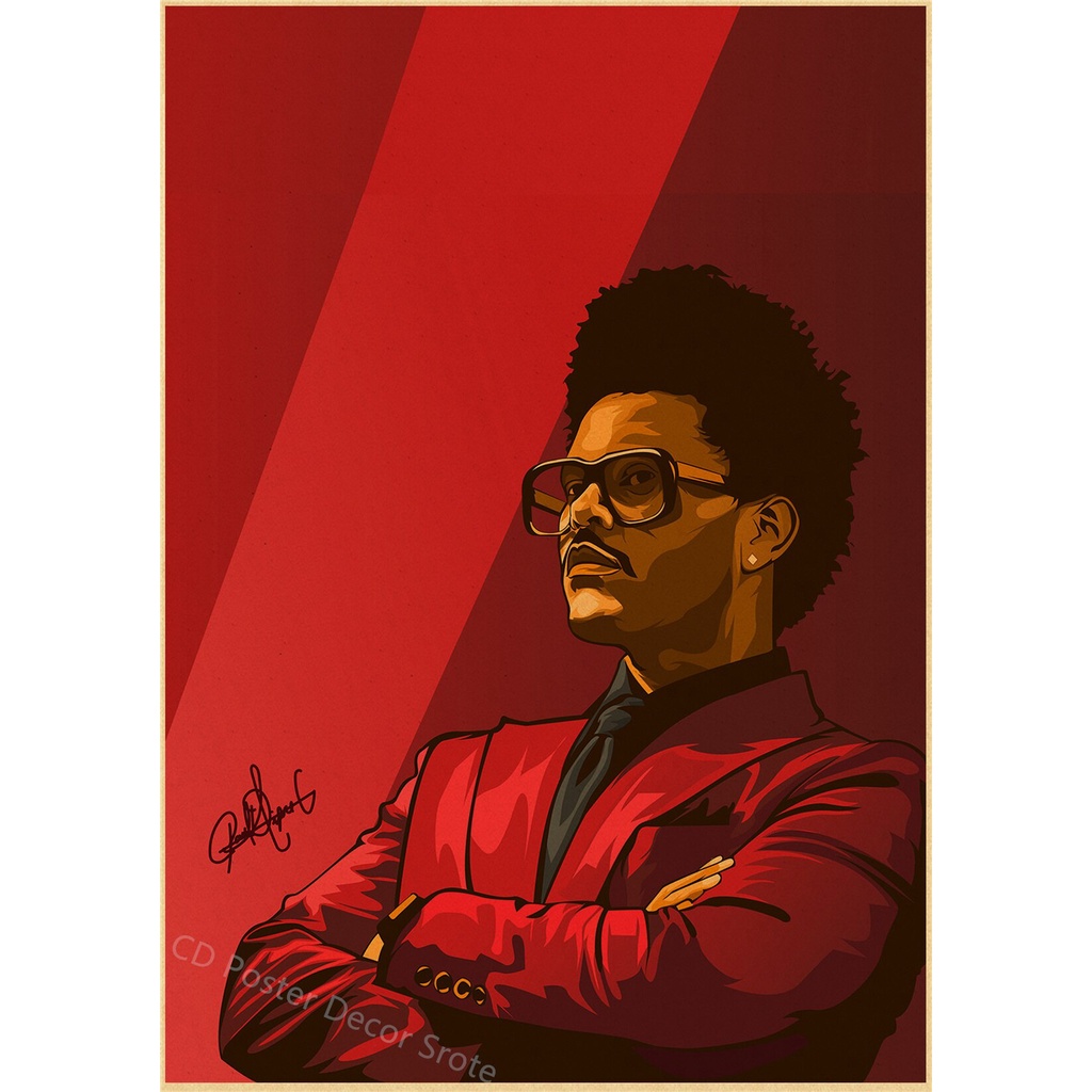 Rapper The Weeknd Poster After Hours Prints DIY Home Room Bar Cafe ...