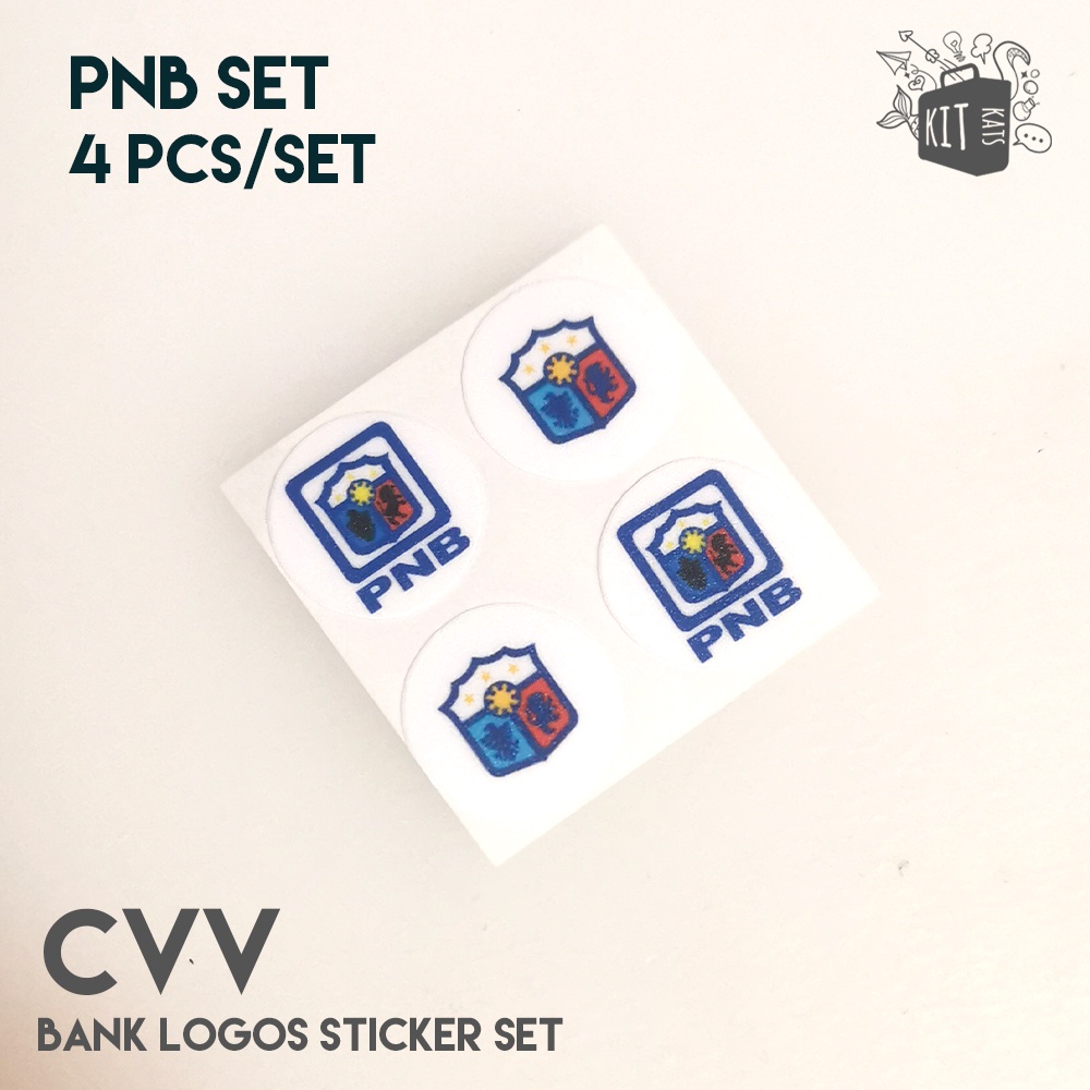 CVV stickers for back of card security (Bank logos edition) | Shopee ...