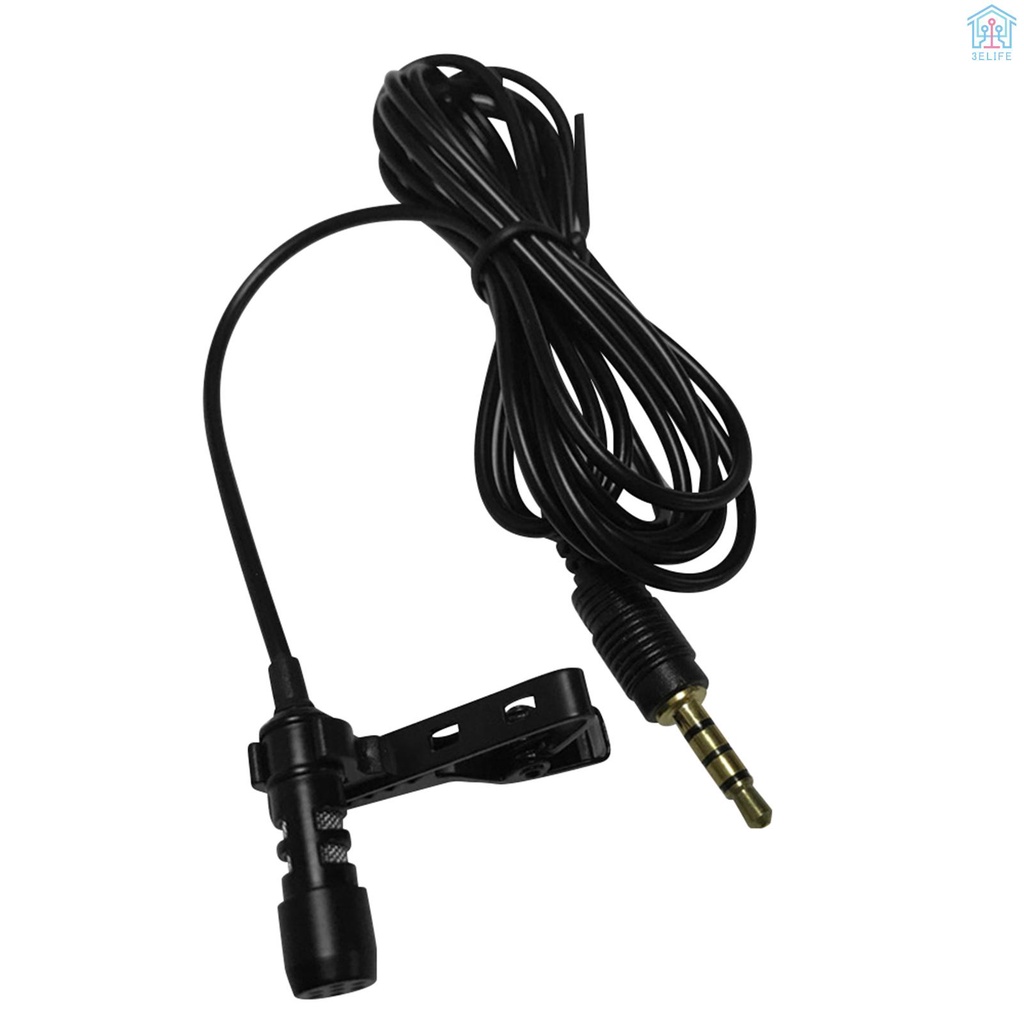 Mini Clip-on Microphone Clipper Microphone Condenser Mic for Recording ...