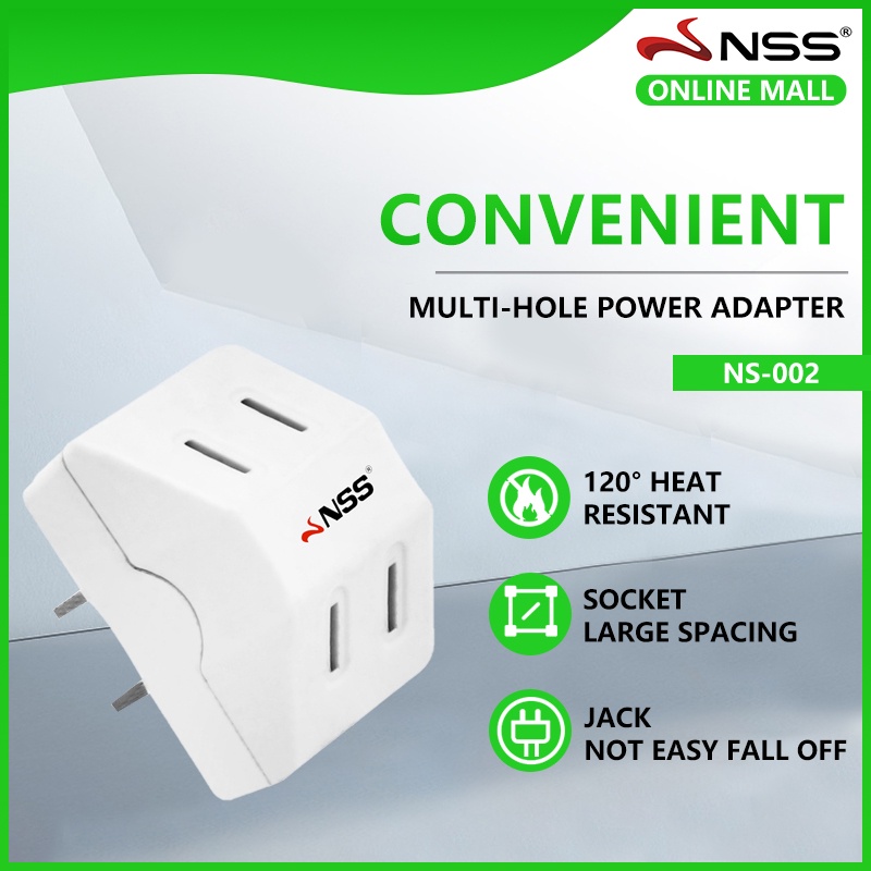 NSS UNIVERSAL ADAPTER WITH ROUND PIN POWER ADAPTER Electrical Converter ...
