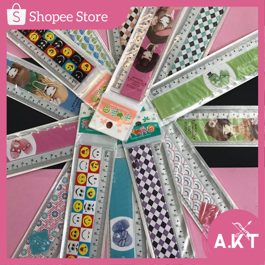 AKT Happy Army Corps Cute Ruler Measuring Tools for Student School ...