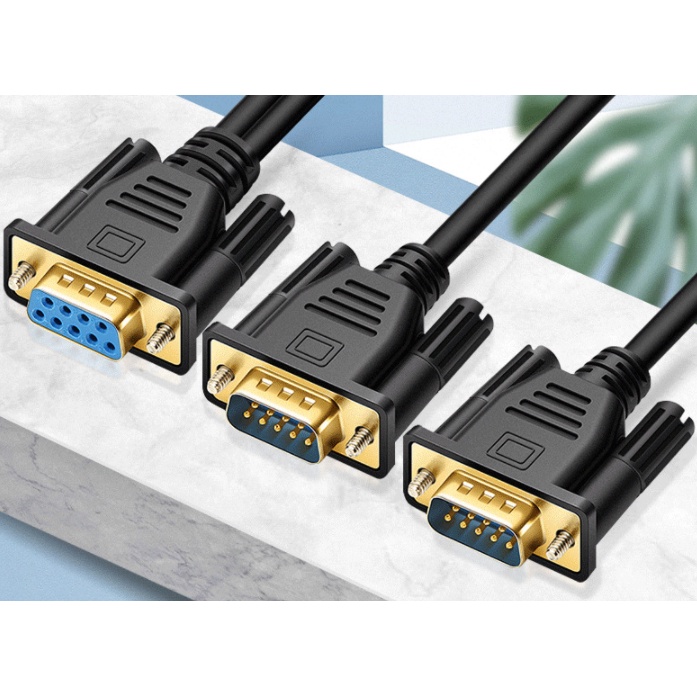 Kable DB9 Female to 2 DB9 Male Serial Rs232 Splitter 9pin Cable 9 pin ...