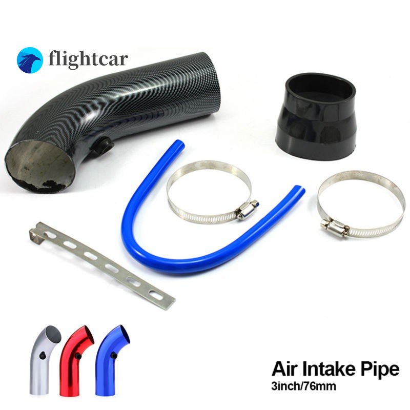 flightcar Universal 76mm Aluminum Car Air Intake Pipe Kit Racing Car ...