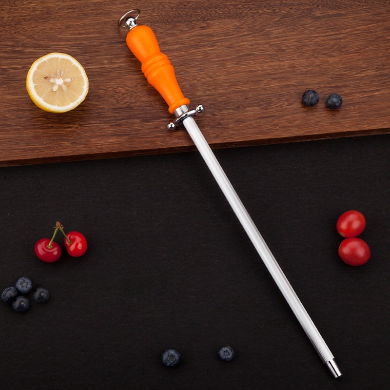 Carbon Steel Chef Professional Knife Sharpener Rod Magnetized ...