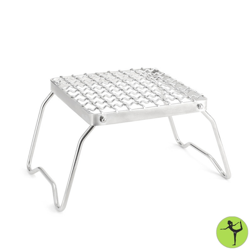 Outdoor Stove Head Stand Foldable Grid Baking Tray Stand | Shopee ...