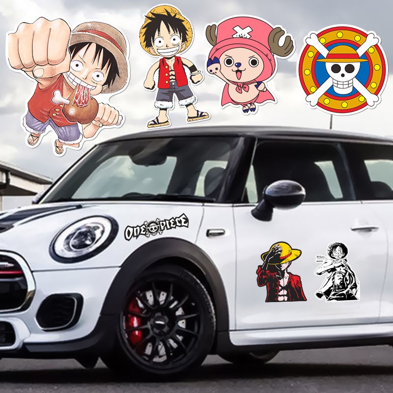 "One Piece" Luffy Nami Robin Zoro Personality Creativity Car Stickers ...