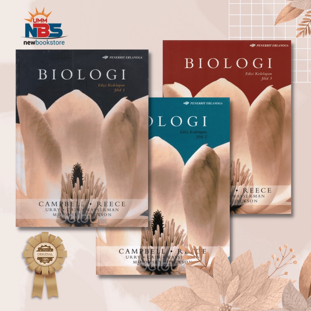 Biology - Campbell - Volume 1 2 3 Edition 8 - Erlangga | Shopee Philippines