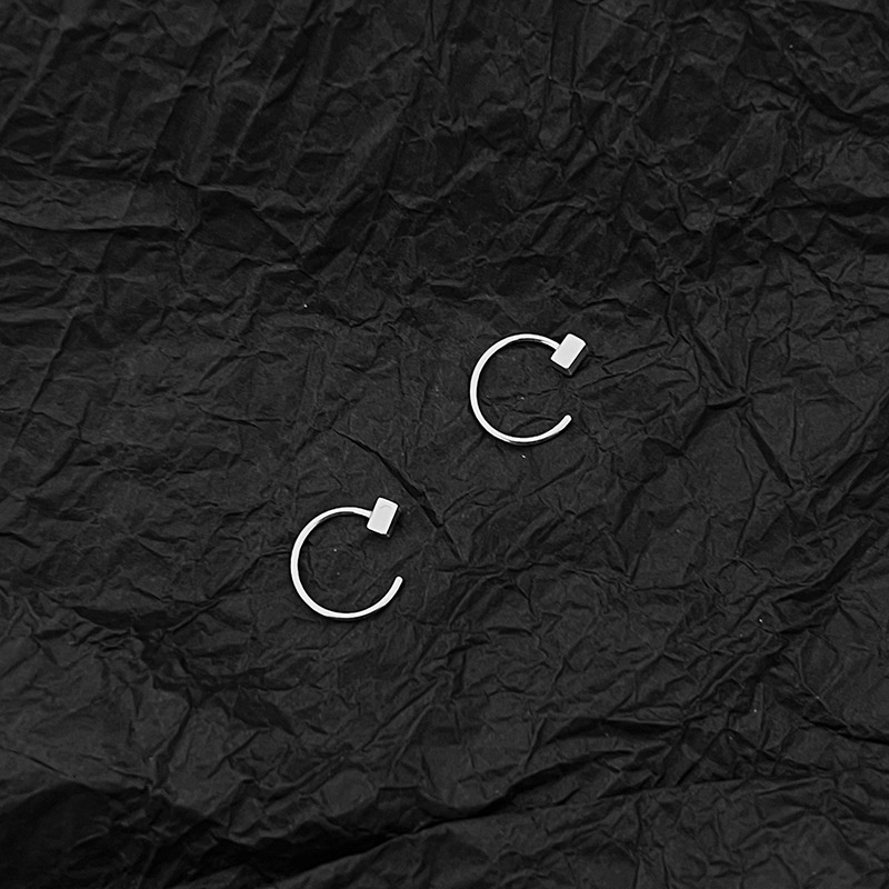 Block Hook Hikaw for Men Hoop Earings for Women Stud Hikaw for Men ...