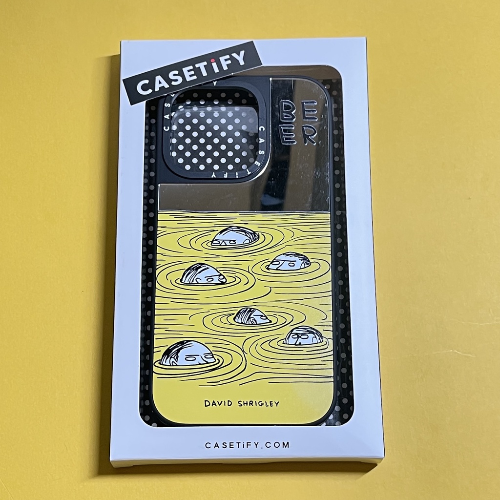 CASECASE X David Shrigley Yellow Pool Sliver Mirror Apple IPhone 14 Pro ...