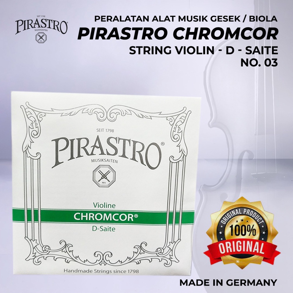 Original Pirastro Chromcor D no. 3 Violin Strings | Shopee Philippines