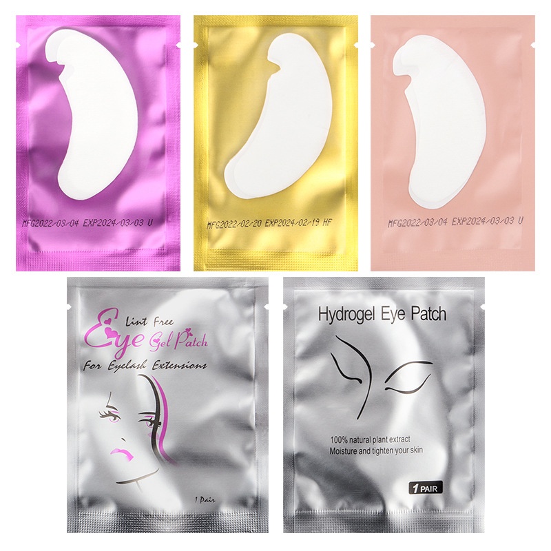 V-Cut Eyelash Extension Gel Pads Patches Kit 50 Pairs Canthus ...