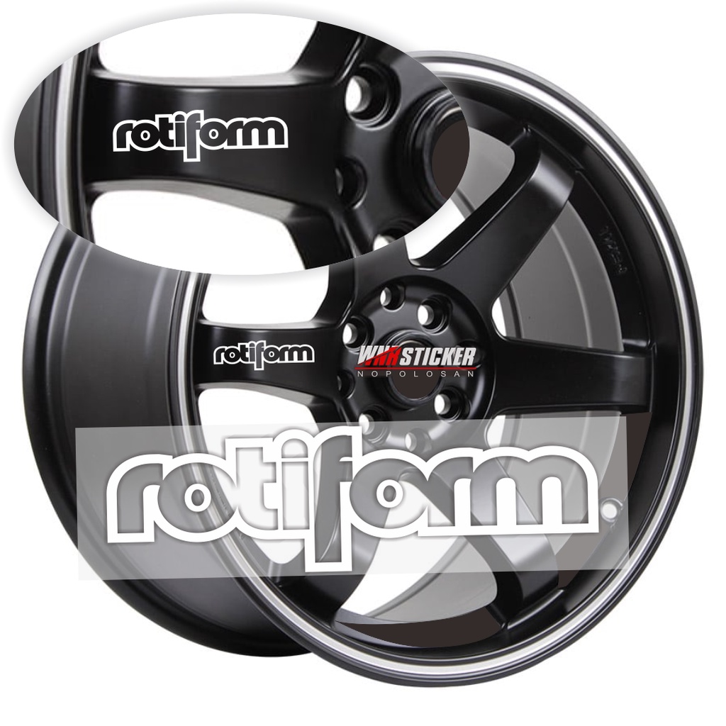 Sticker Cutting Variations Of ROTIFORM Car Rims Size 7 x 2 Cm Contains ...