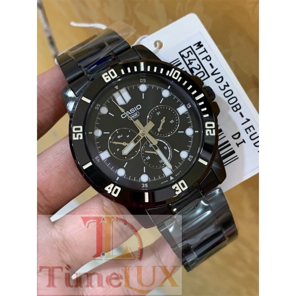 Casio Mens Black Mtp Vd300b 1e Shopee Philippines
