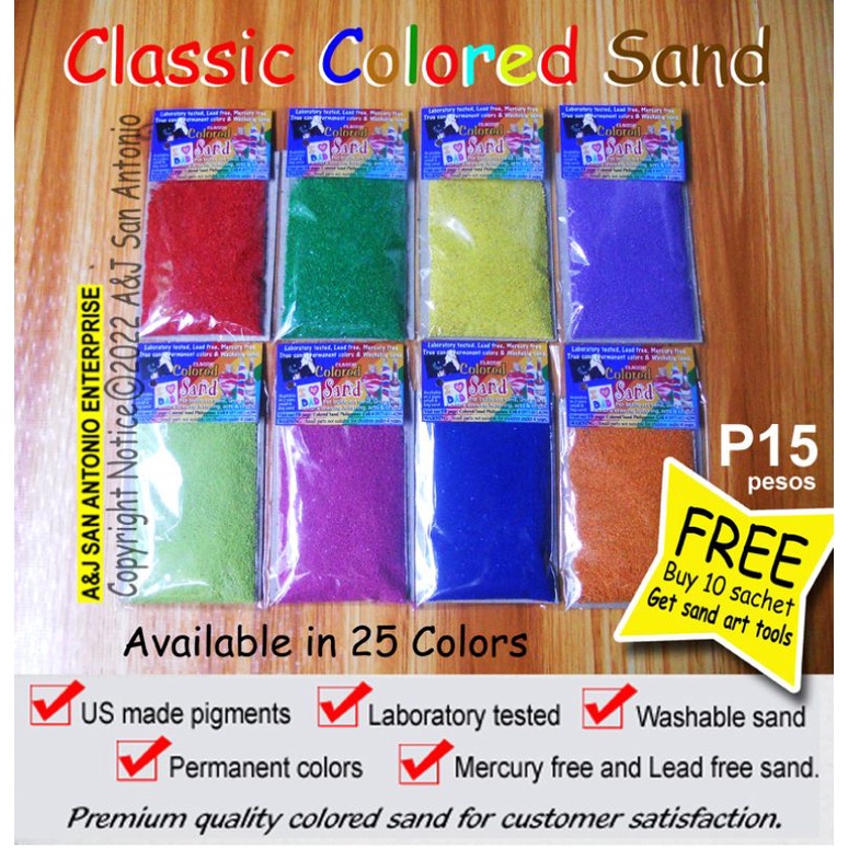 COLORED SAND ARTS AND CRAFTS (1 KILO) | Shopee Philippines