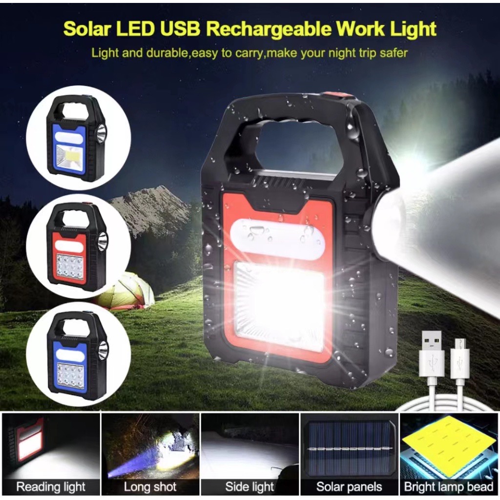 AMZ USB Recharge&Solar Energy Portable Lantern Outdoor Waterproof ...