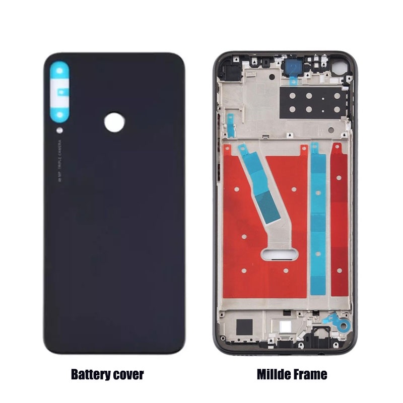 For Huawei Y7P 2020 / P40 lite E Middle Frame Back Battery Cover Door ...
