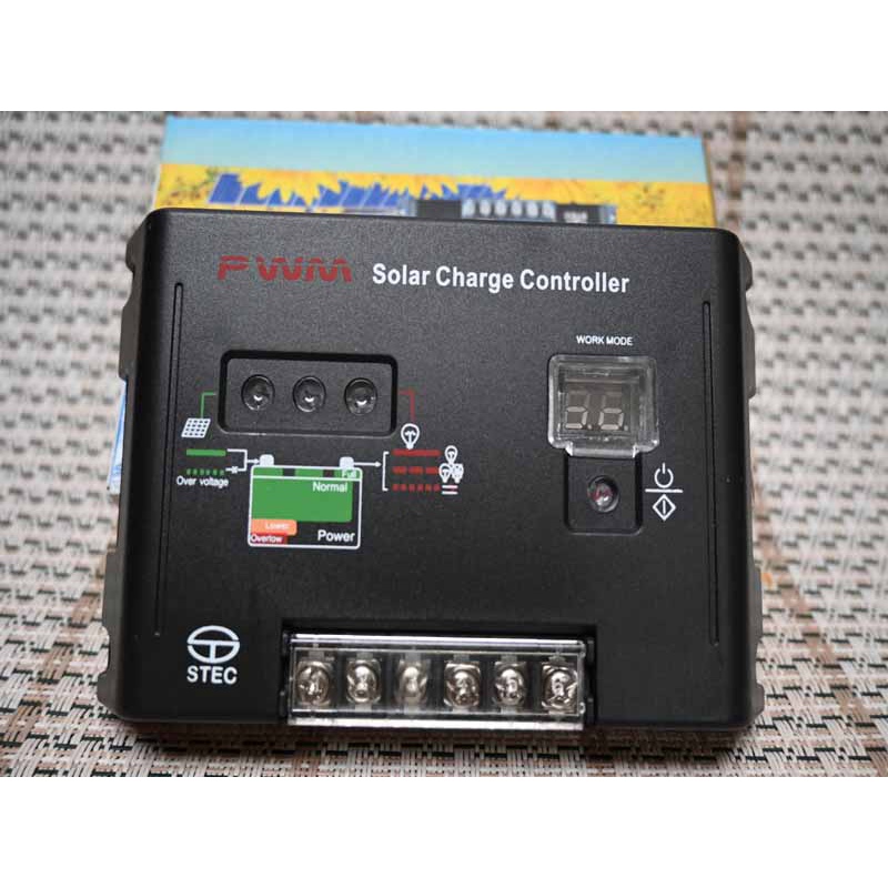 Solar Charge Controller PWM STEC 12/24 Volt 10 Amp Solar Power | Shopee ...