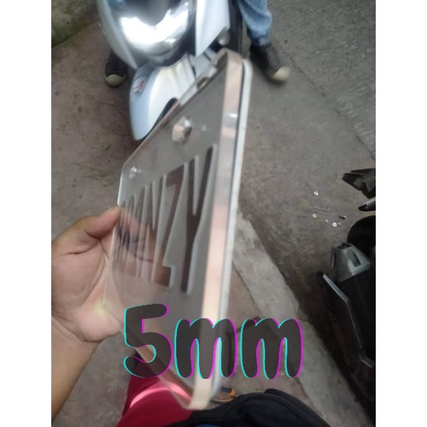 Acrylic Motorcycle Plate Cover 5mm Makapal (New LTO Plate) | Shopee ...