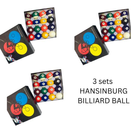 3 set Hansinburg Billiard Ball Set / standard size for billiard table ...
