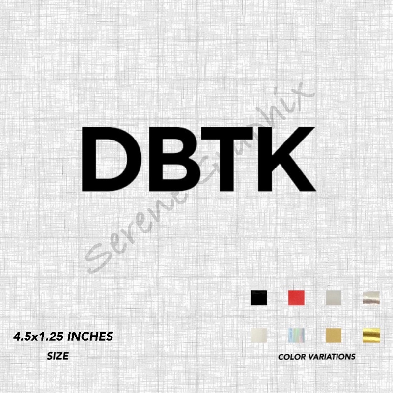 DBTK Sticker - Waterproof Cut Out Sticker | Shopee Philippines