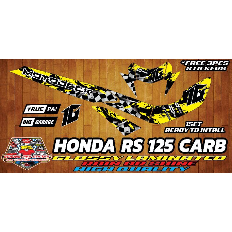 Honda Rs 125 Carb 1G/Motodeck decals | Shopee Philippines