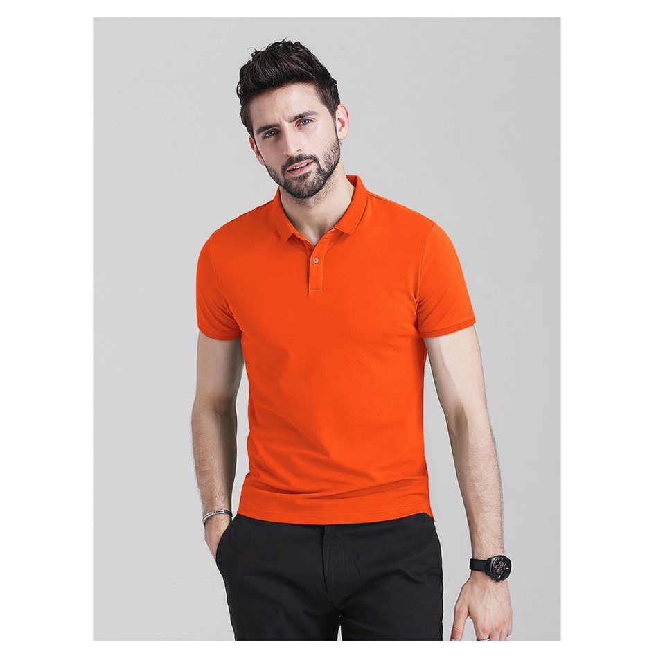 SIMPLE Men's drifit t shirt Unisex Quality korea fashion NEON ORANGE ...