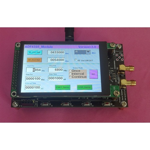 ADF5355 module 3.5-inch capacitive color screen RF signal source VCO ... ADF5355 module 3.5-inch capacitive color screen RF signal source VCO ...