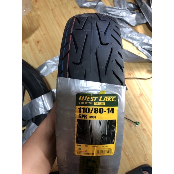 WESTLAKE 140/70x14 AEROX Rear tire and 110/80x14 H968 4PR-62P withe ...