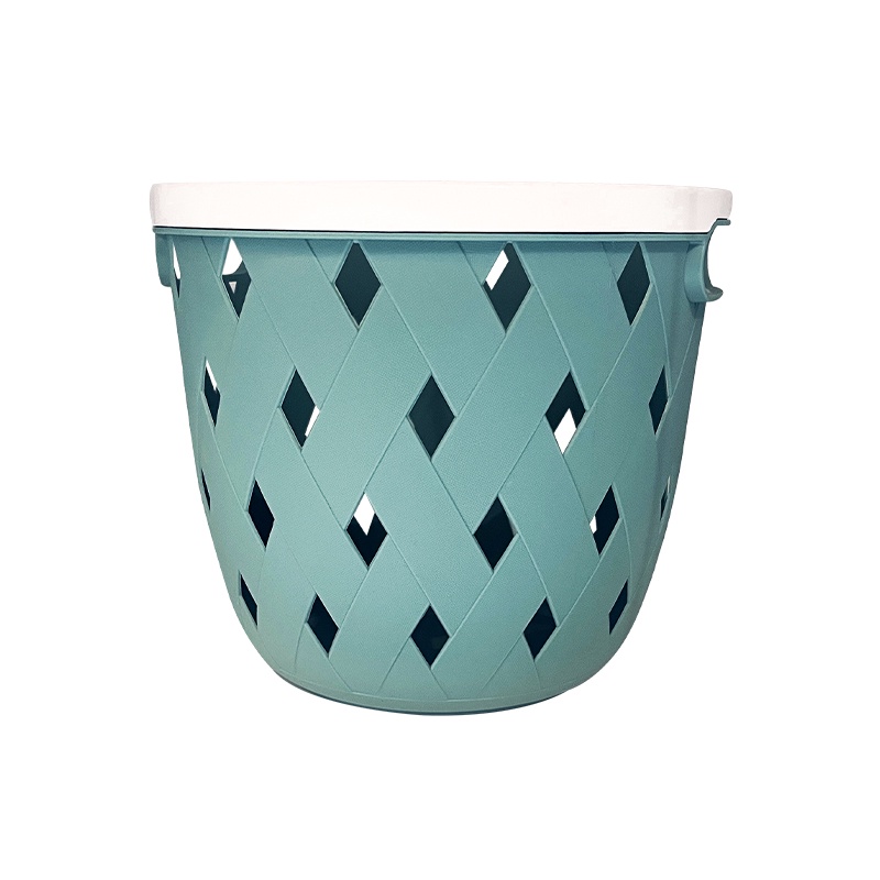 Miutiso Colorful round organizer basket plastic fruit and vegetable ...