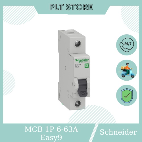 Automatic circuit breaker (Aptomat), MCB Easy9 Schneider CB shrimp 1P, 4.5kA, 230V, C curve 6A ...