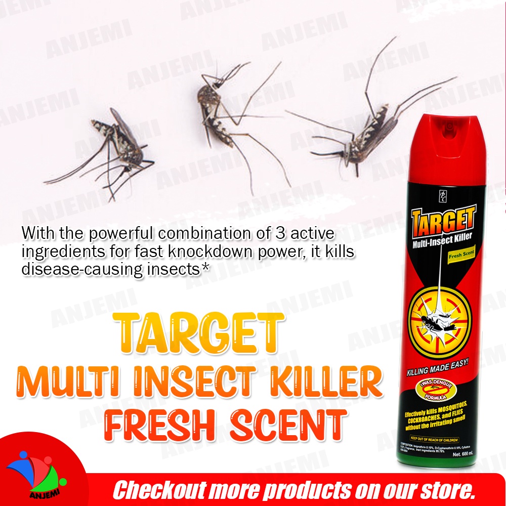 Personal Collection Target Multi Insect Killer Spray 600ml Anti-Dengue ...