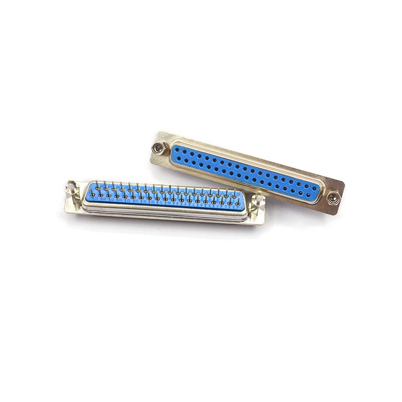 5pcs DP37 37 Pin Male/Female Blue Straight Pin DB37 D-sub PCB Mount ...