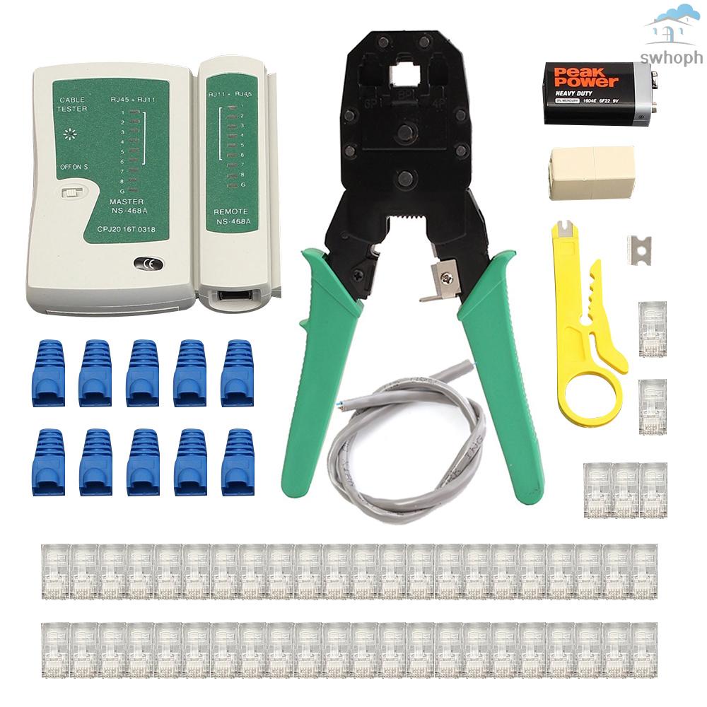 Ethernet LAN Kit Cable Fine Quality Crimper Crimping Tool Wire Stripper ...