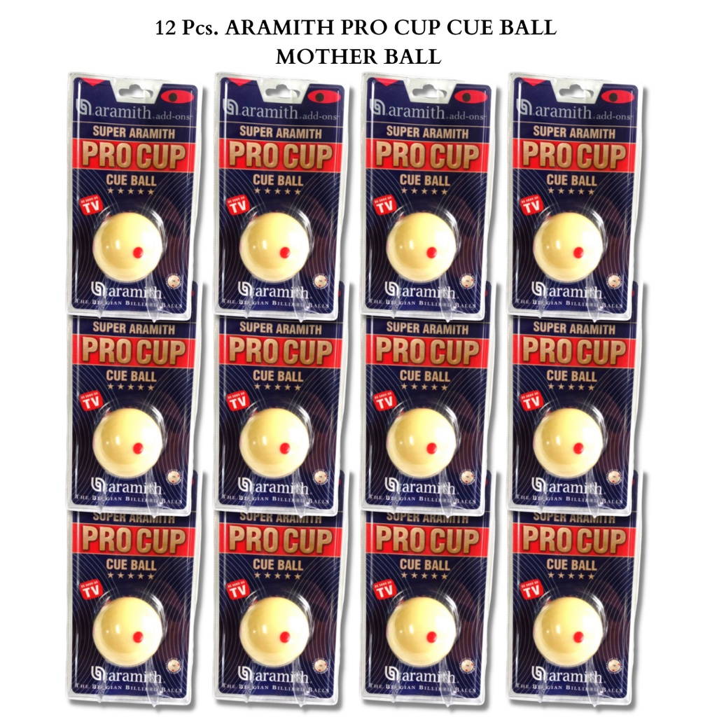 12 Pcs. ARAMITH PRO CUP MOTHER/CUE BILLIARD BALL/PAMATO/BOLA MANO SA ...