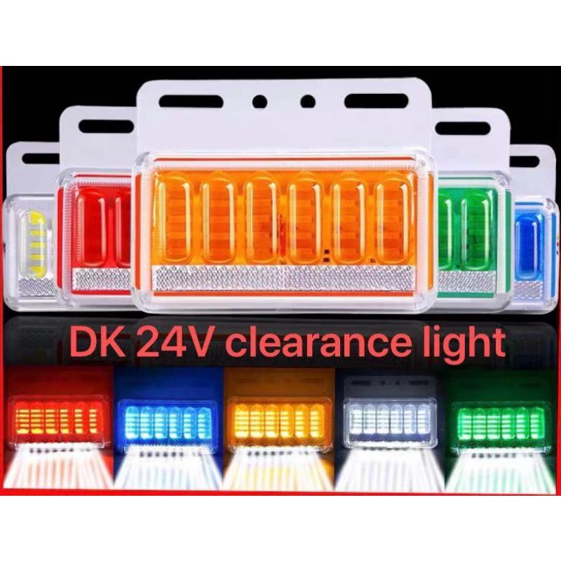 DK COD 1pcs 24V LED Truck Bus Boat Rv Side Marker Light Indicator Lamp ...