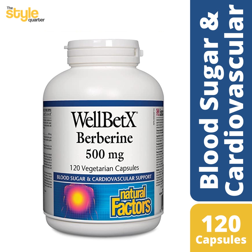 WellBetX Berberine 500mg (for blood sugar & cardiovascular support ...