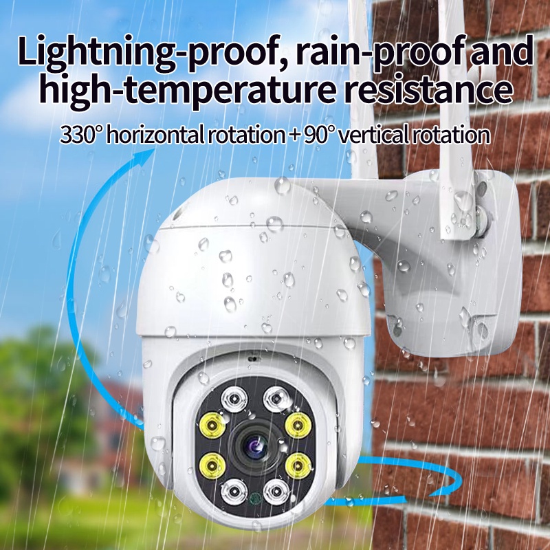 8MP 4K Wifi IP Camera 5X Digital Zoom Outdoor CCTV Security Auto ...