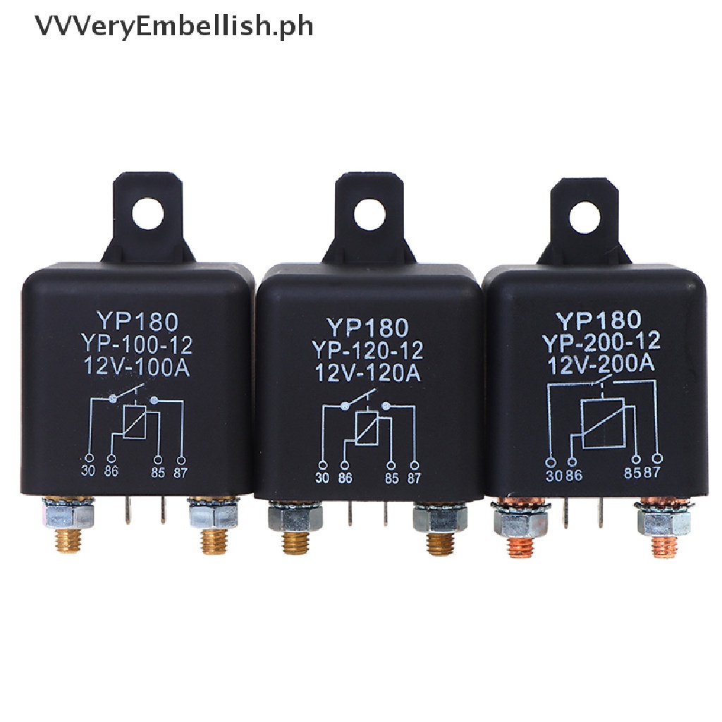 VVVeryEmbellish Starg relay 200A 100A 12V/24V Power Automotive Heavy ...