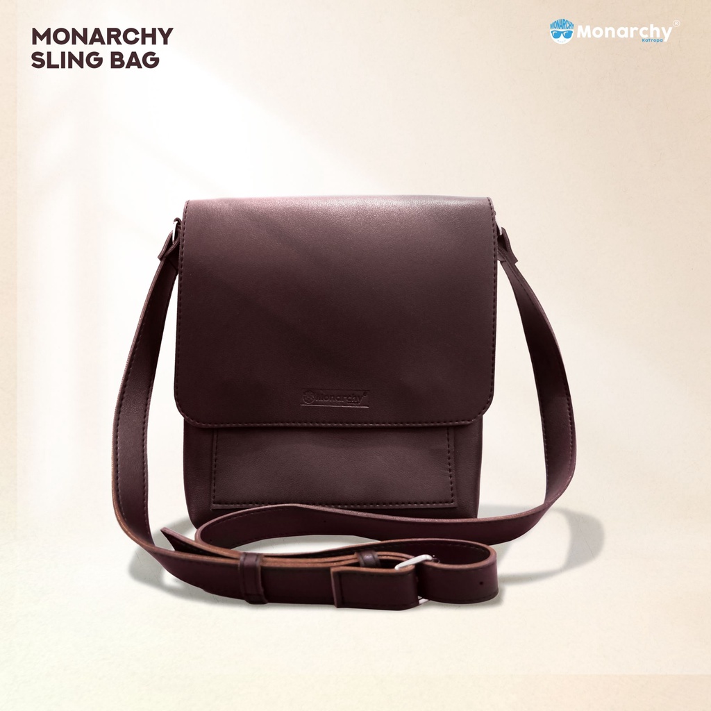 Monarchy Courage Vegan Leather Sling Bag | Minimalist | for Men and ...
