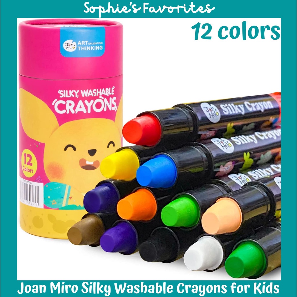 crayon Silky Washable Crayons for Kids Joan Miro Jar Melo Baby Roo ...