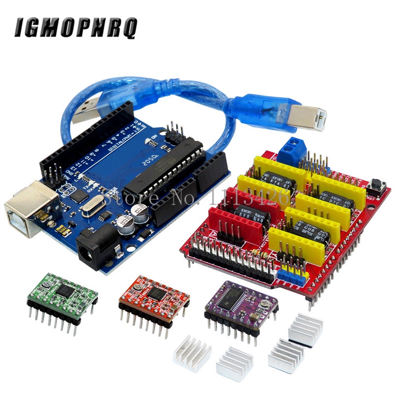 CNC Shield V3 engraving machine 3D Printe + 4pcs A4988 / DRV8825 driver ...