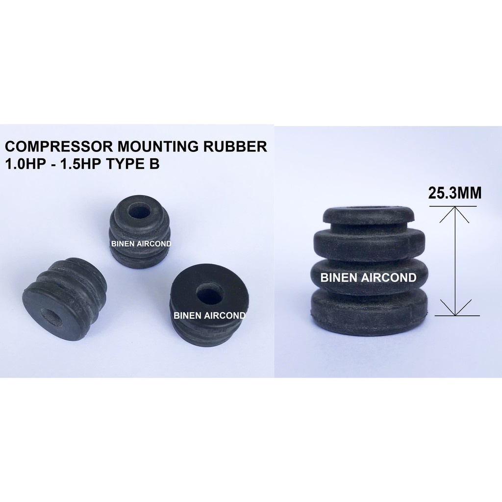 AIRCOND COMPRESSOR MOUNTING BUSH/COMPRESSOR MOUNTING RUBBER 1.0HP-1.5HP ...