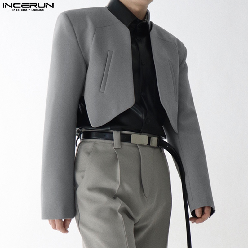 INCERUN Men Parka Evening Party Clubwear Long Sleeve Casual Short ...