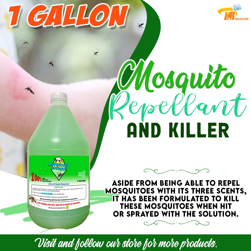 Mosquitoes Goodbye Spray 1 Gallon Mosquito Killer Repellant Anti-dengue ...
