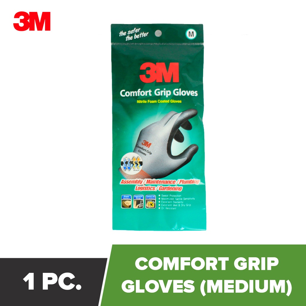 3M Comfort Grip Gloves Medium | Shopee Philippines