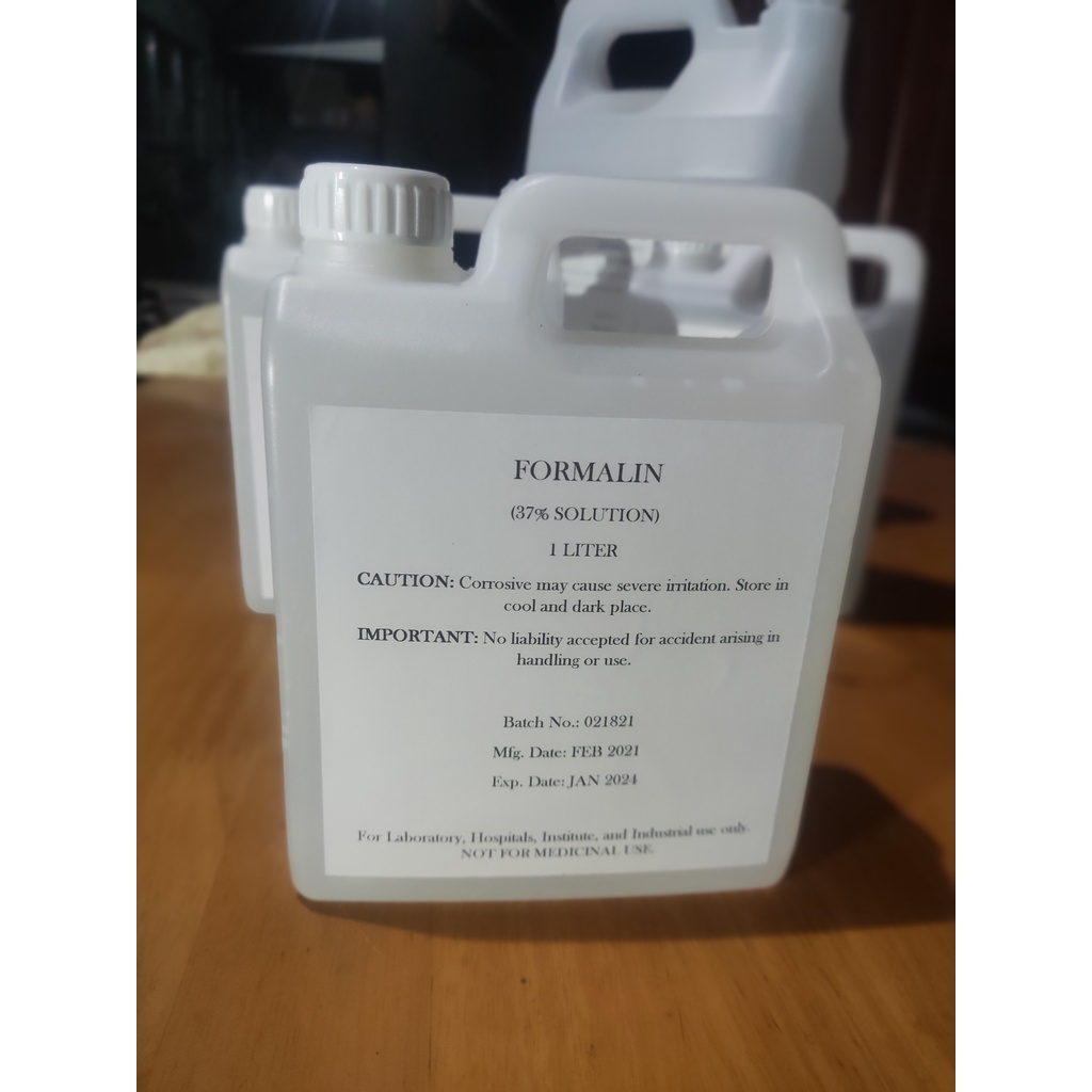 FORMALIN 37% solution 1 Liter | Shopee Philippines