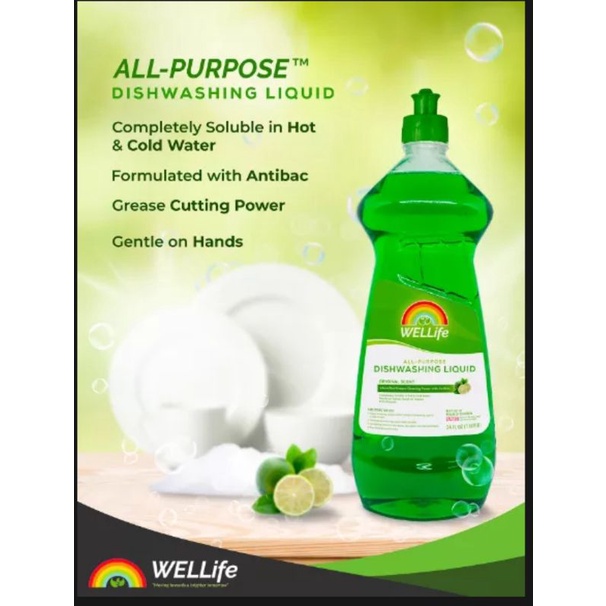 WELLife All-Purpose Dishwashing Eco-Friendly Intensified Grease ...