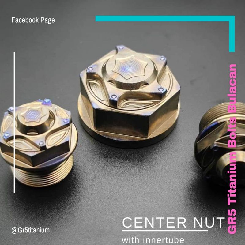 GR5 TITANIUM Center nut with Innertube Raider Carb, F.i Sonic | Shopee Philippines