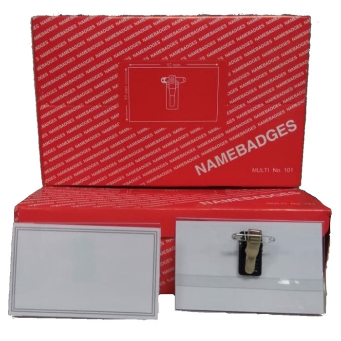 MERAH Id Tag Namebadges Id Card Multi No. 101 (Red) | Shopee Philippines